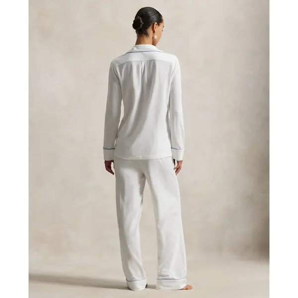 Ralph Lauren Knit Oxford Shirt & Pant Pajama Set
