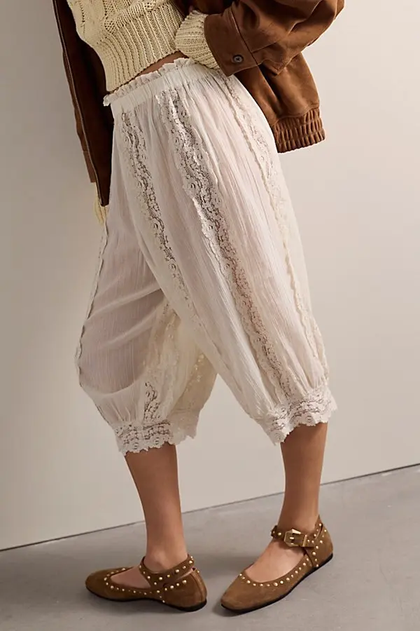 Free People Intimately Catalina Bloomer Pants - Tea