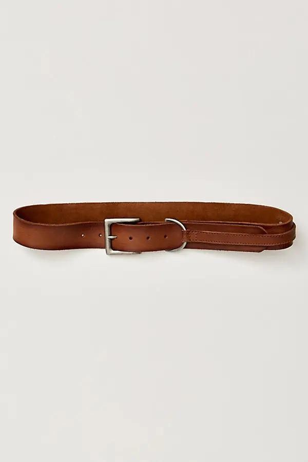 Free People Torre Leather Belt - Cognac