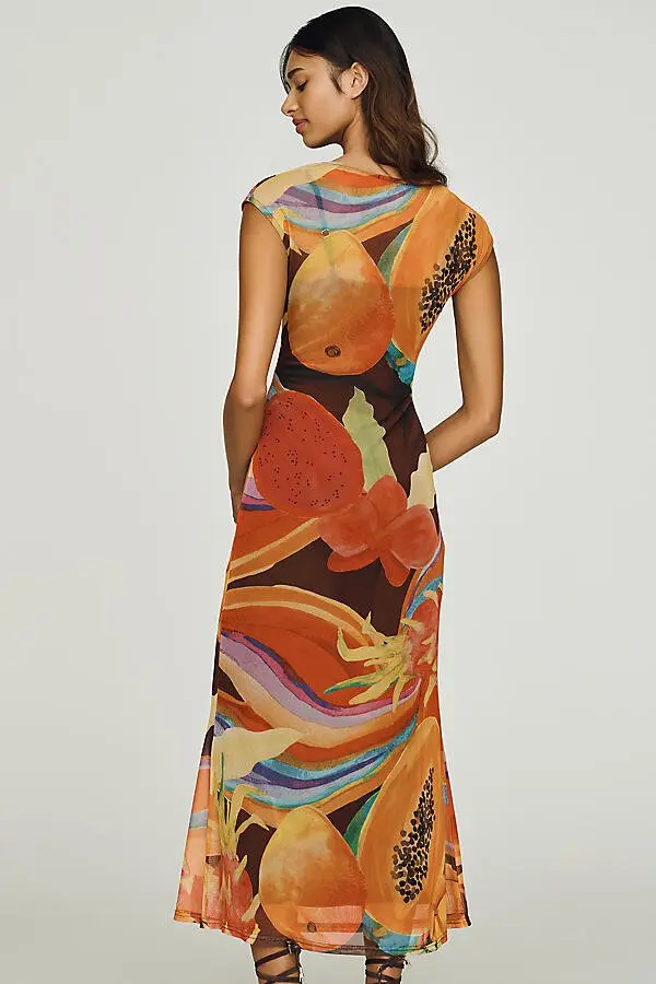 NEVER FULLY DRESSED Rio Mesh Midi Dress