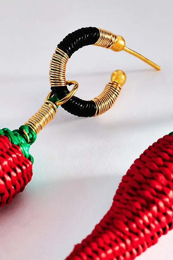 BAMBOLEIRA Clarte Charm Hoop Earrings
