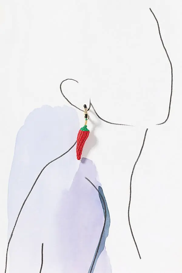 BAMBOLEIRA Clarte Charm Hoop Earrings