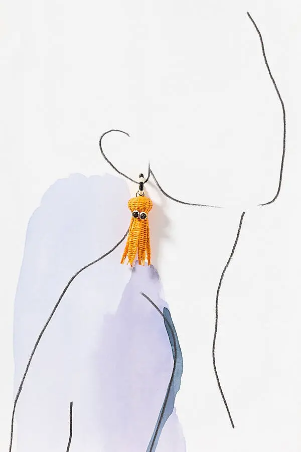 BAMBOLEIRA Clarte Charm Hoop Earrgs