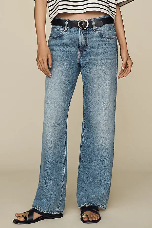 FRAME The Saturday Low Rise Straight Jeans