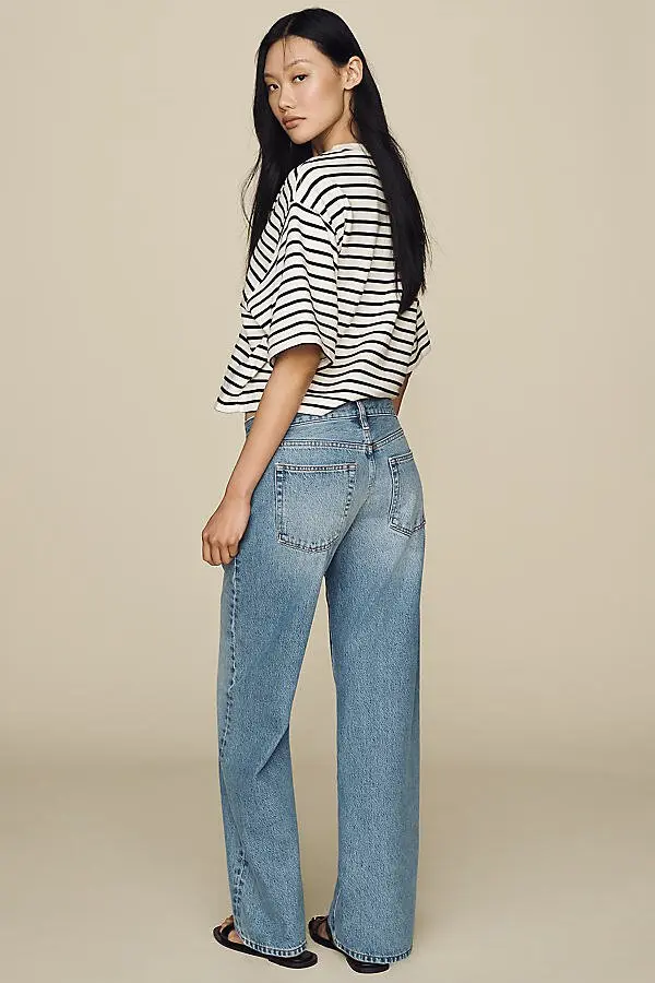 FRAME The Saturday Low Rise Straight Jeans