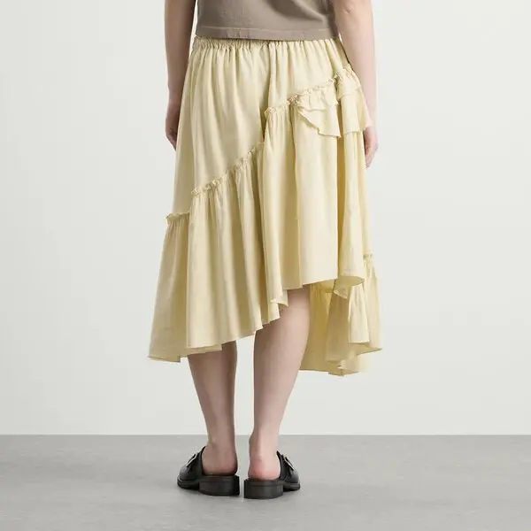 You Must Create Draped Midi Skirt