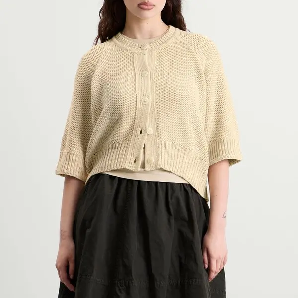 You Must Create Kwai Honeycomb Knit Cardigan