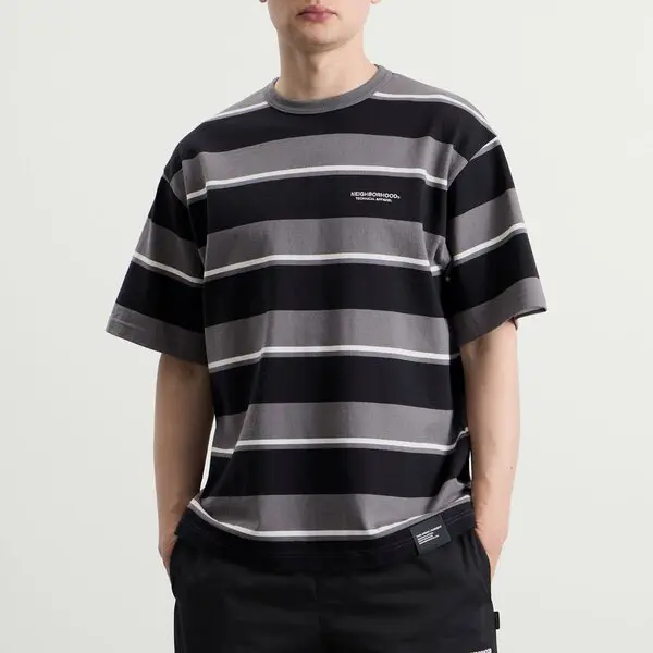 NEIGHBORHOOD Border Stripe Logo T-shirt