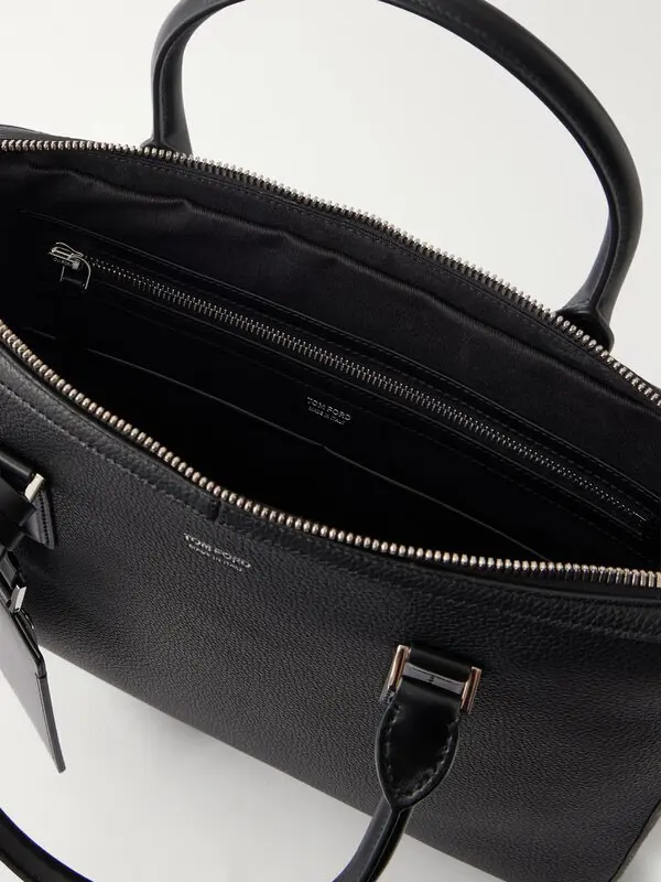 TOM FORD Elliot Full-grain Leather Briefcase