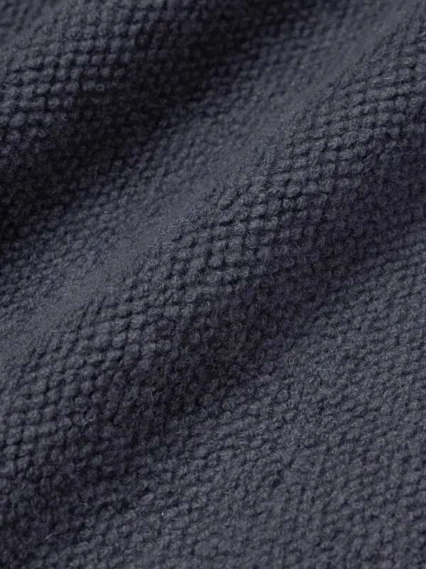 Mr P. Textured-cashmere Polo Shirt