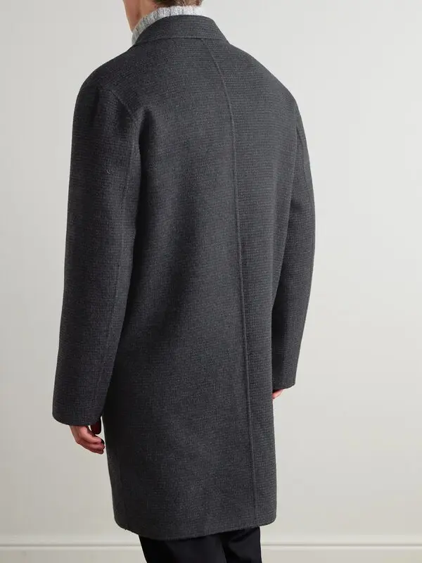 Mr P. Checked Double-faced Wool And Cashmere-blend Coat