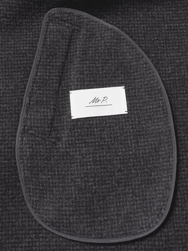 Mr P. Checked Double-faced Wool And Cashmere-blend Coat
