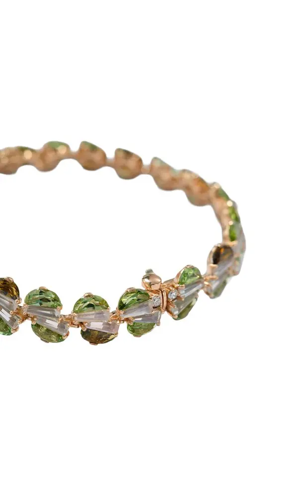 Nak Armstrong 20k Rose Gold Shirred Tennis Bracelet