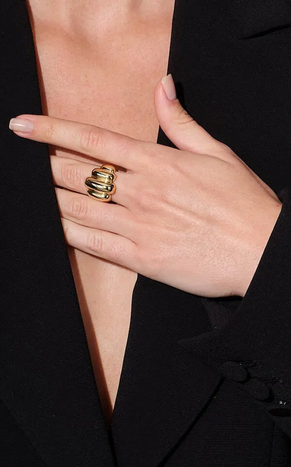 Nak Armstrong 18k Solid Yellow Cloud Dome Ring