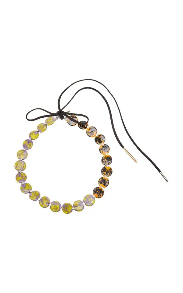 Dries Van Noten Patterned Glass Necklace - Multi