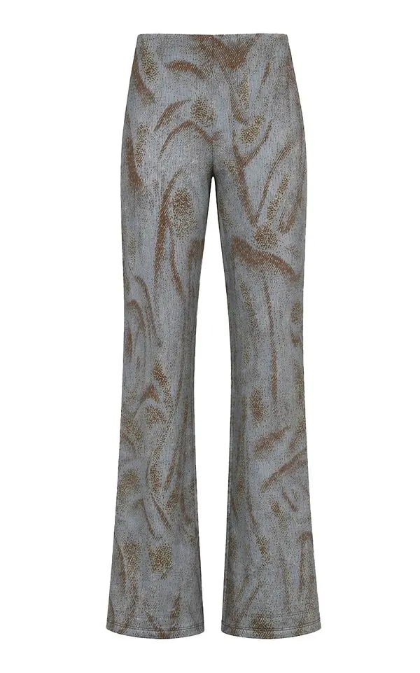 MARGHERITA MACCAPANI Easy Cotton-blend Jacquard Pants - Multi