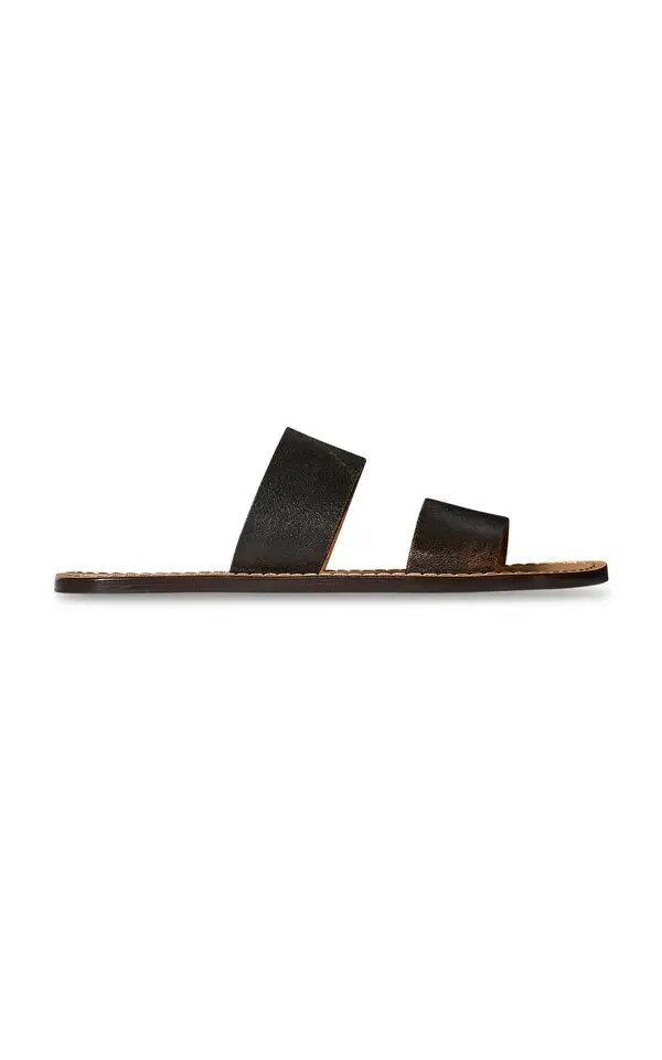 THE ROW Charlie Suede Sandals - Brown