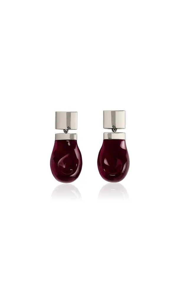 Khaite Keefe Resin Earrings - Red