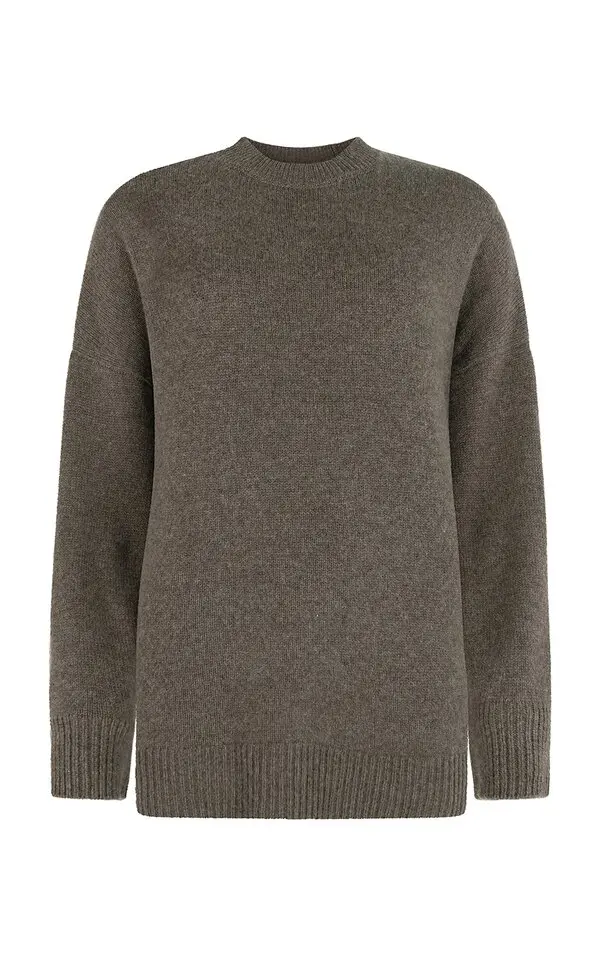 HARRIS TAPPER Exclusive Kiki Wool-cashmere Knit Sweater - Brown