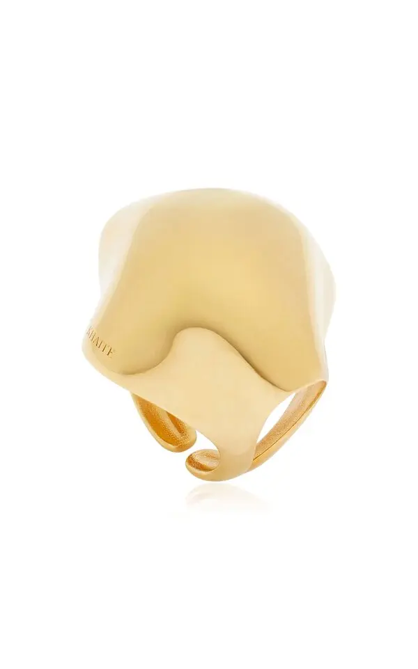 Khaite Lotus 18k -plated Brass Ring