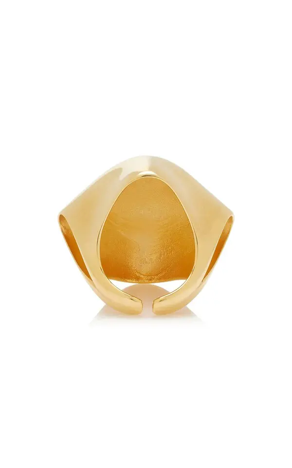 Khaite Lotus 18k -plated Brass Ring
