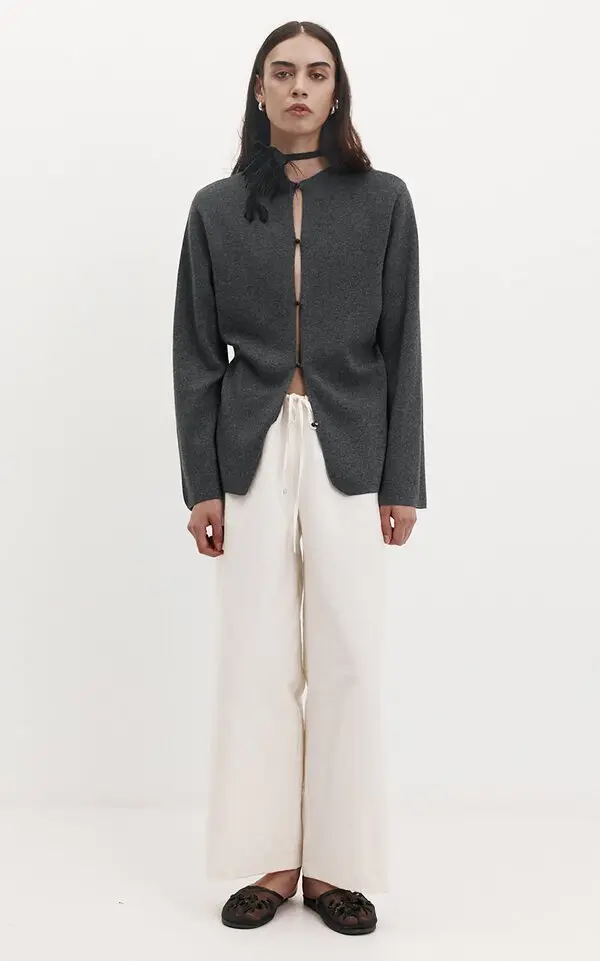 HARRIS TAPPER Exclusive Violetta Wool-cashmere Cardigan