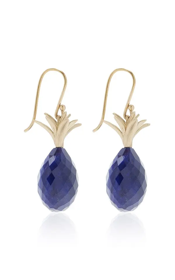 Annette Ferdinandsen Lapis Pineapple Earrings