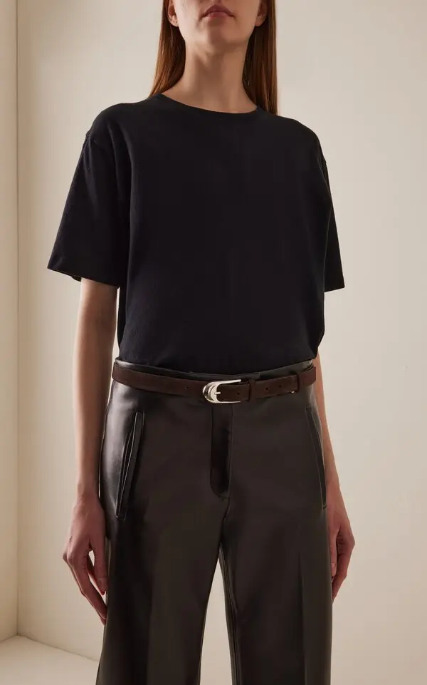 Khaite Dome Leather Belt