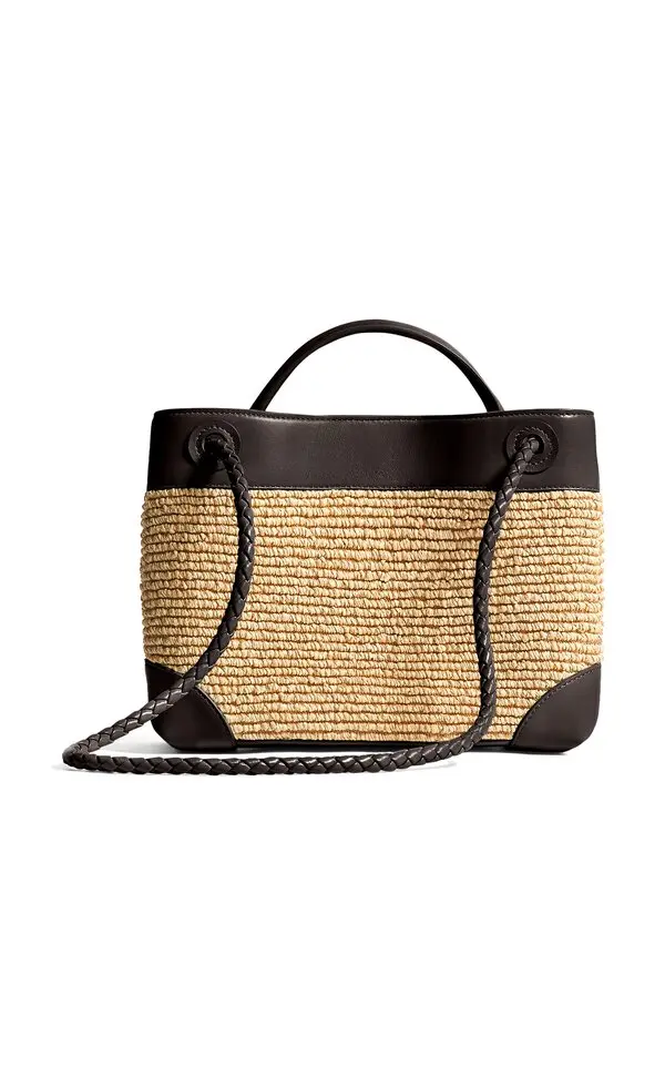 Bottega Veneta Small Andiamo Raffia Bag