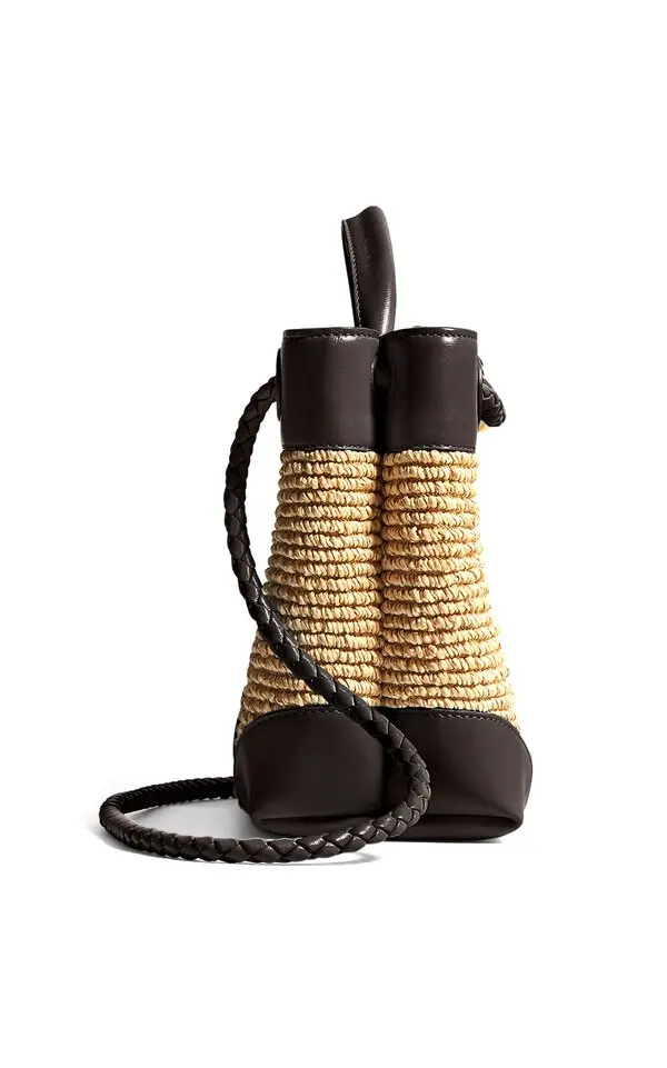 Bottega Veneta Small Andiamo Raffia Bag
