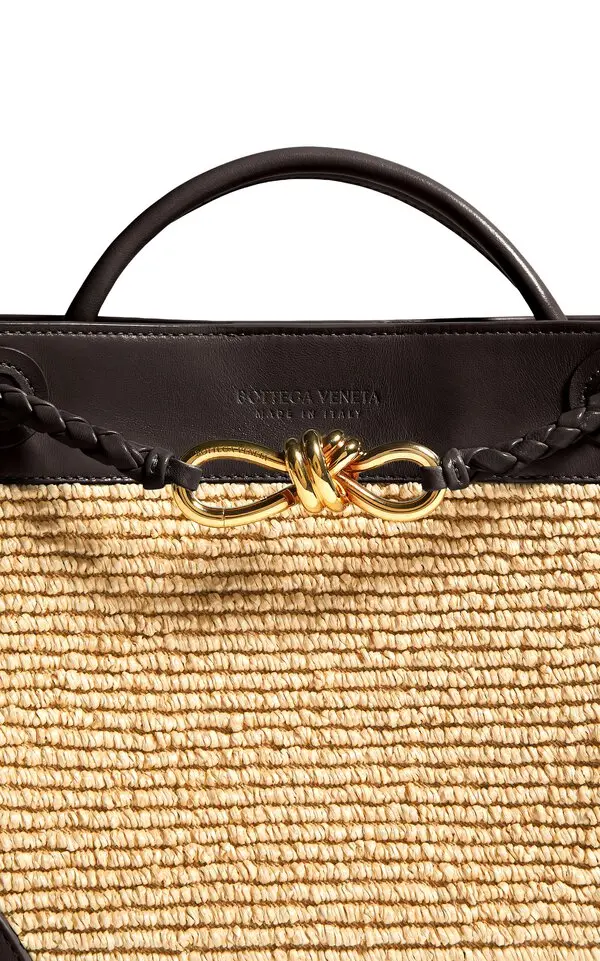 Bottega Veneta Small Andiamo Raffia Bag