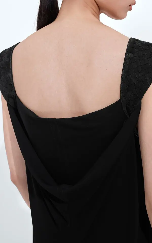 Bottega Veneta Intrecciato-strap Crepe-jersey Maxi Dress