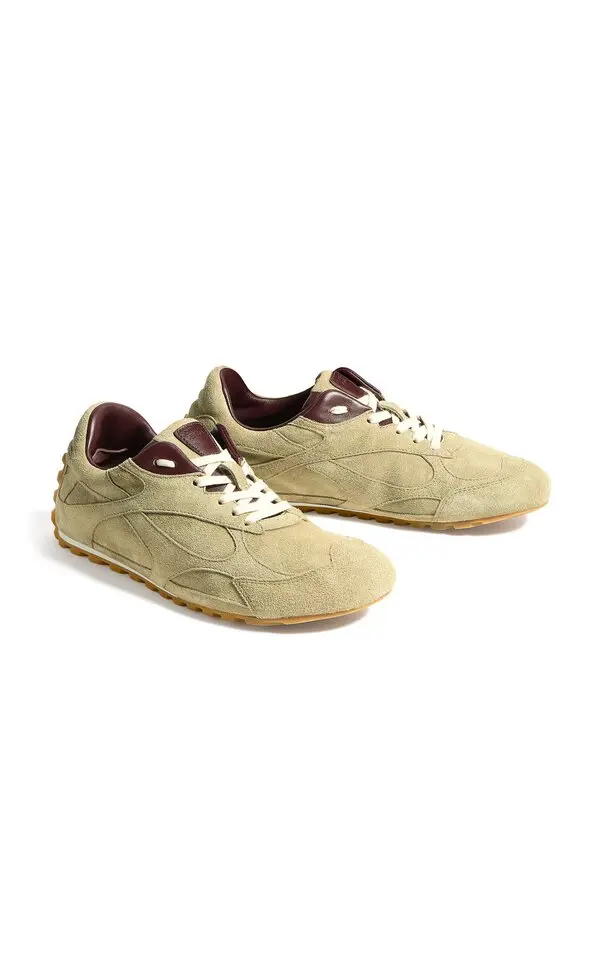 Bottega Veneta Orbit Flash Suede Lace-up Sneakers