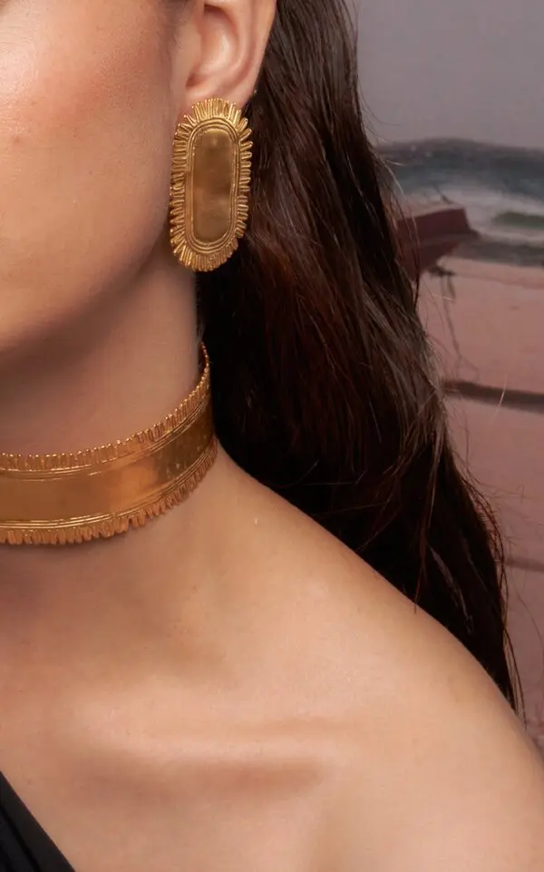 CANO Talua 24k -plated Brass Earrings