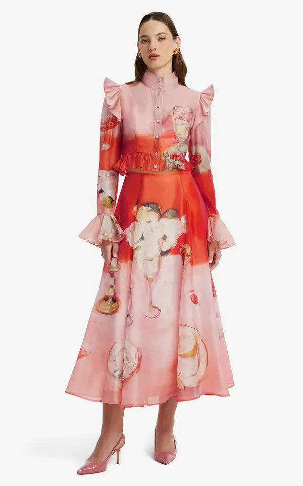 LEO LIN Maeve Butterfly Long Sleeve Top Aperitivo