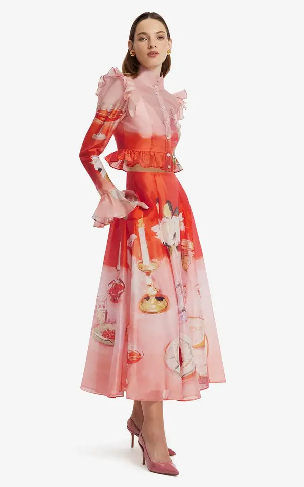 LEO LIN Maeve Butterfly Long Sleeve Top Aperitivo