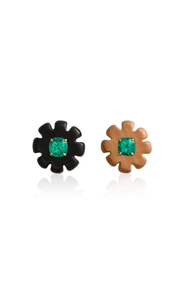 SAUER 18k Yellow Gold Heartwood Bloom Fine Jewelry/earrings - Multi