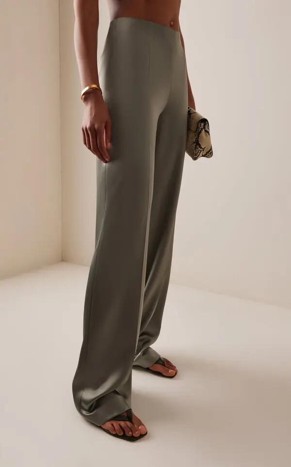 SEV Wide-leg Satin Pants