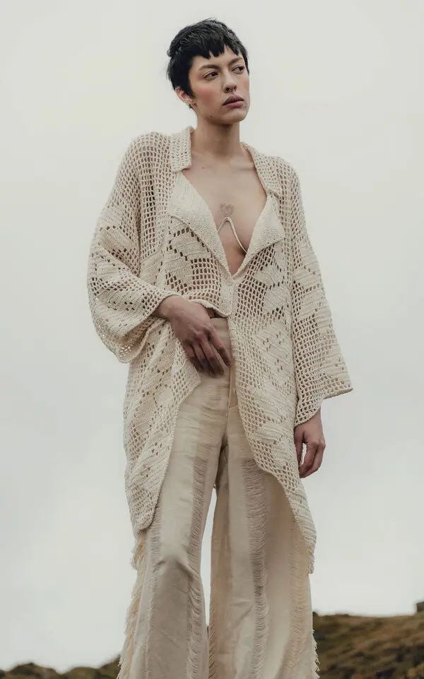 MAZ MANUELA ÁLVAREZ Cotton Crochet Shirt