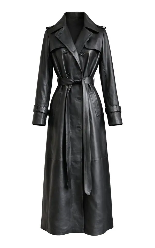 ZUT Navan Leather Trench Coat