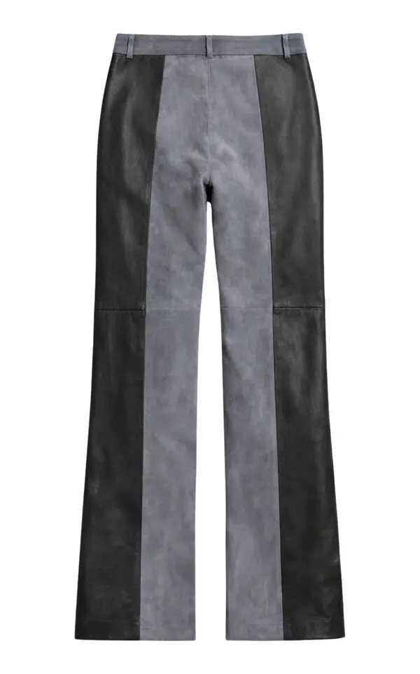ZUT Nigata Mixed-leather Wide-leg Pants