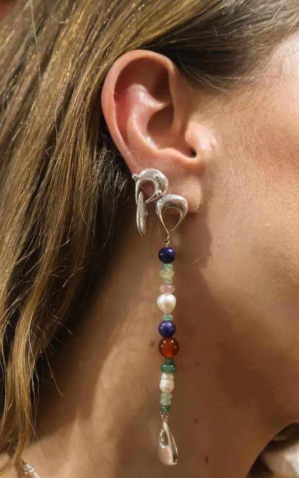 AYSHA BILGRAMI 24k Vermeil Milpa Drop Earrings