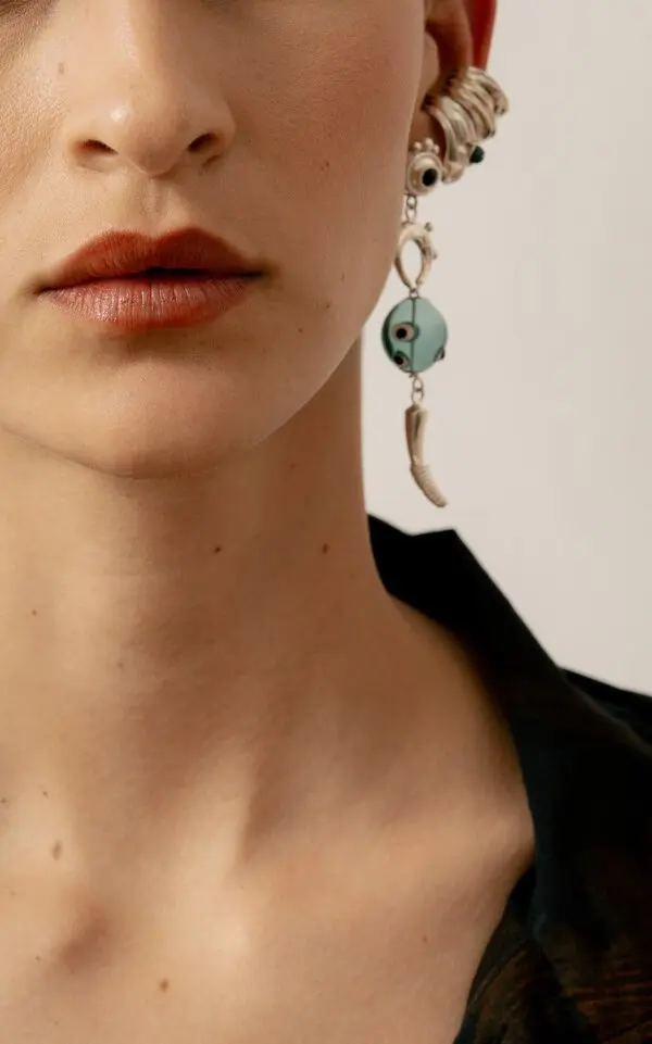 AYSHA BILGRAMI Sterling Vayu Ring Ear Cuff