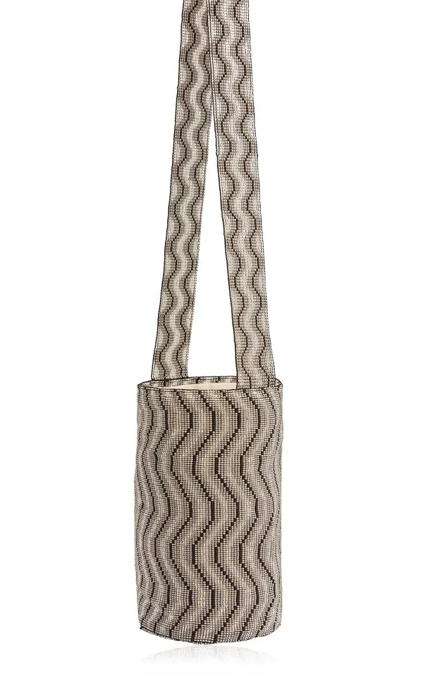 LIKE A BIRD Happiness Comes In Waves Beaded Bag