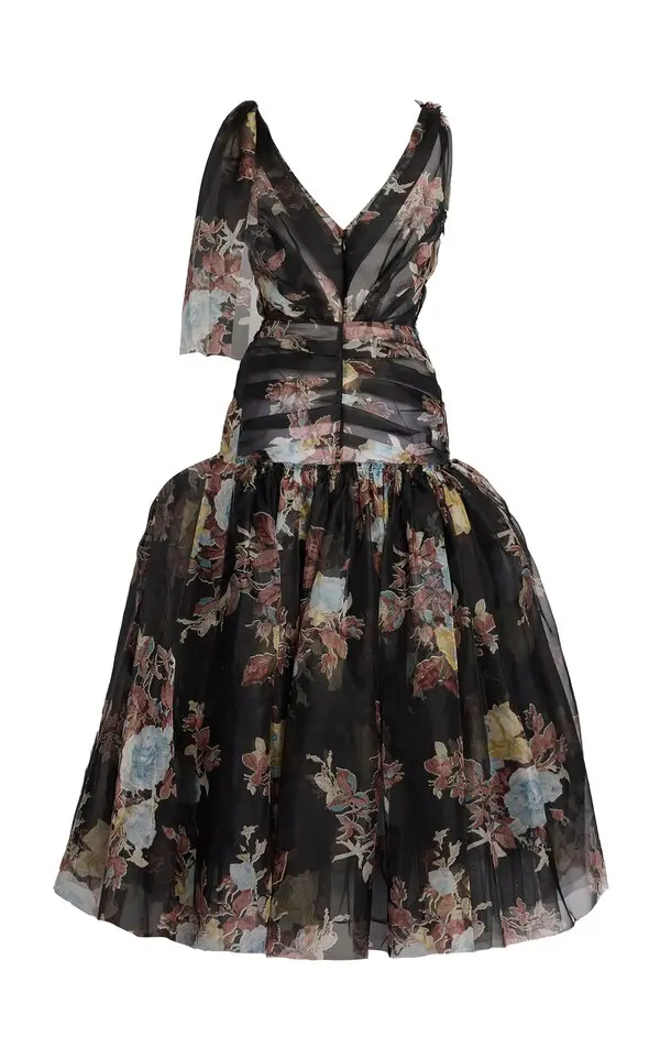 Erdem Floral Silk-organza Maxi Dress
