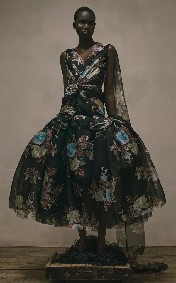 Erdem Floral Silk-organza Maxi Dress