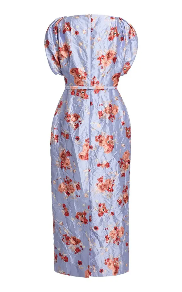 Erdem Textured Satin Maxi Dress