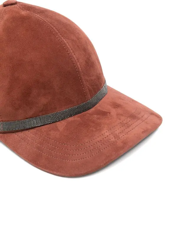 Brunello Cucinelli Leather Baseball Cap