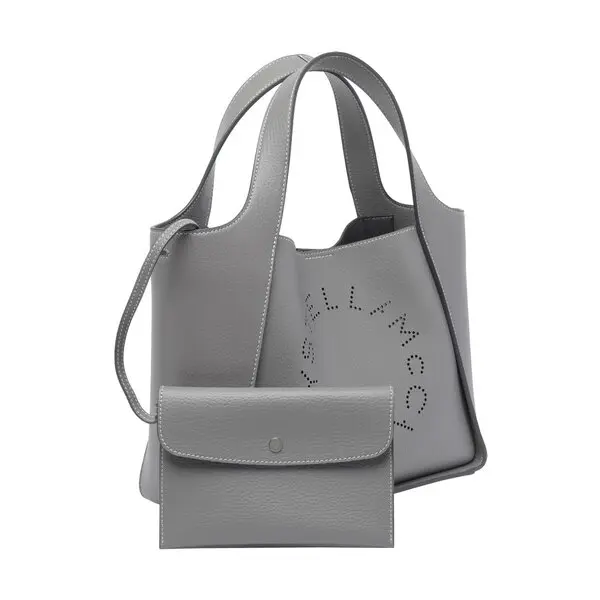Stella McCartney Logo Detail Tote Bag - Gray