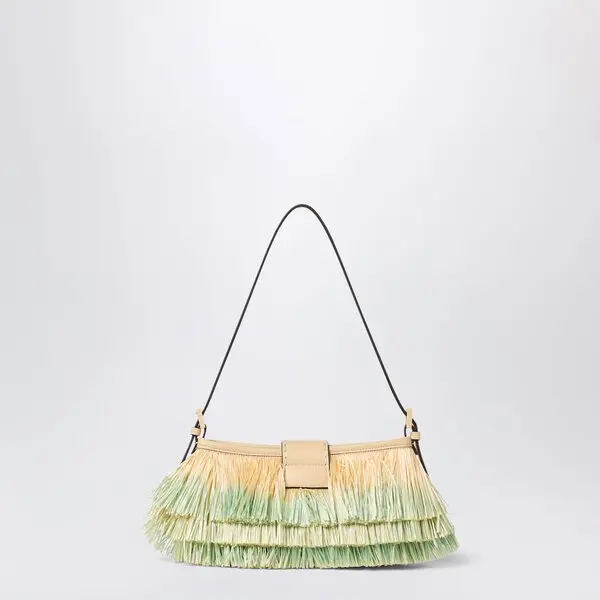 Fendi Baby B Mini Bag In Light Ombre Raffia